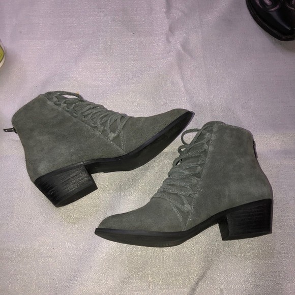 Yellow Box | Shoes | Yellow Box Grey Suede Back Zip Slip On Jafa ...